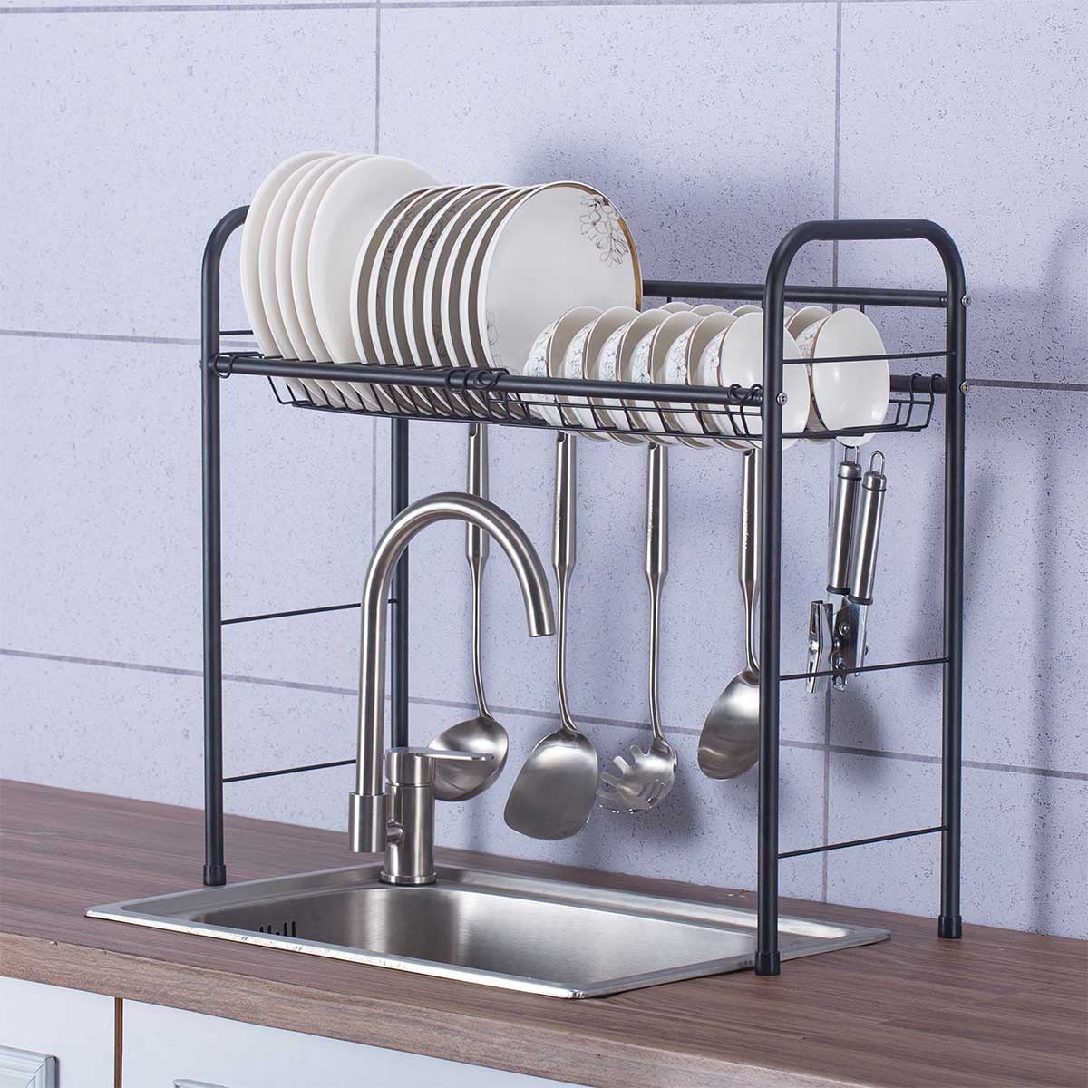 304 Black Stainless Steel Sink Rack Dish Rack Drain Rack Kitchen 304-black-stainless-steel-sink-rack-dish-rack-drain-rack-kitchen