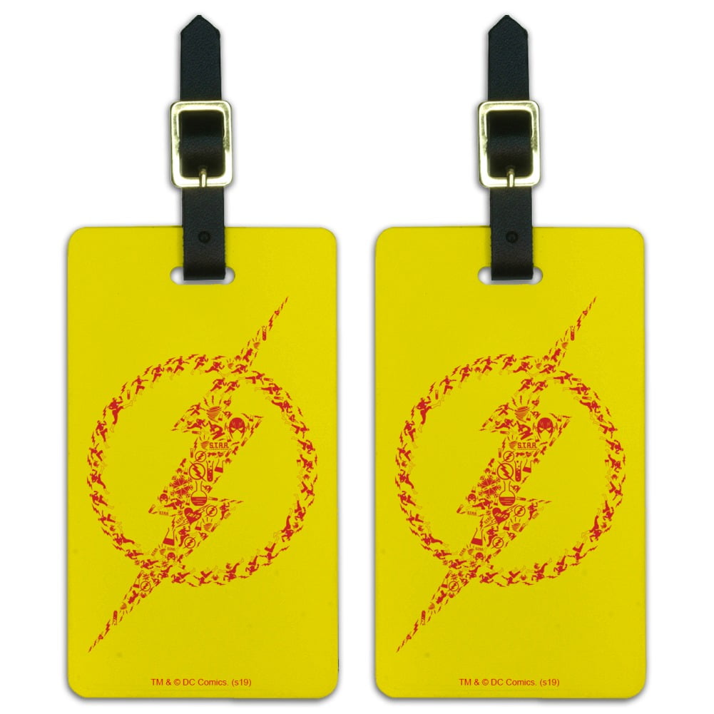 The Flash Flash Icons Logo Luggage ID Tags Suitcase Carry-On Cards ...