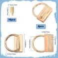 8Pcs Alloy Bag Buckles Side Clip Clasp with Screw for Bag Handle ...
