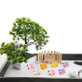 COMPUKAS 18pcs Tiny Resin Cows Adorable Style Animal Figures With Glow ...