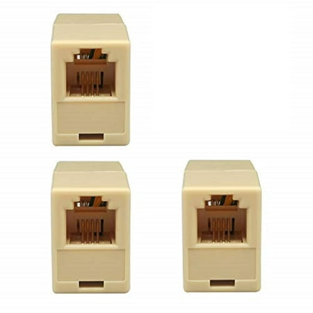 URBEST RJ9 Coupler Connector Extender, 4P4C Telephone Handset Cable ...