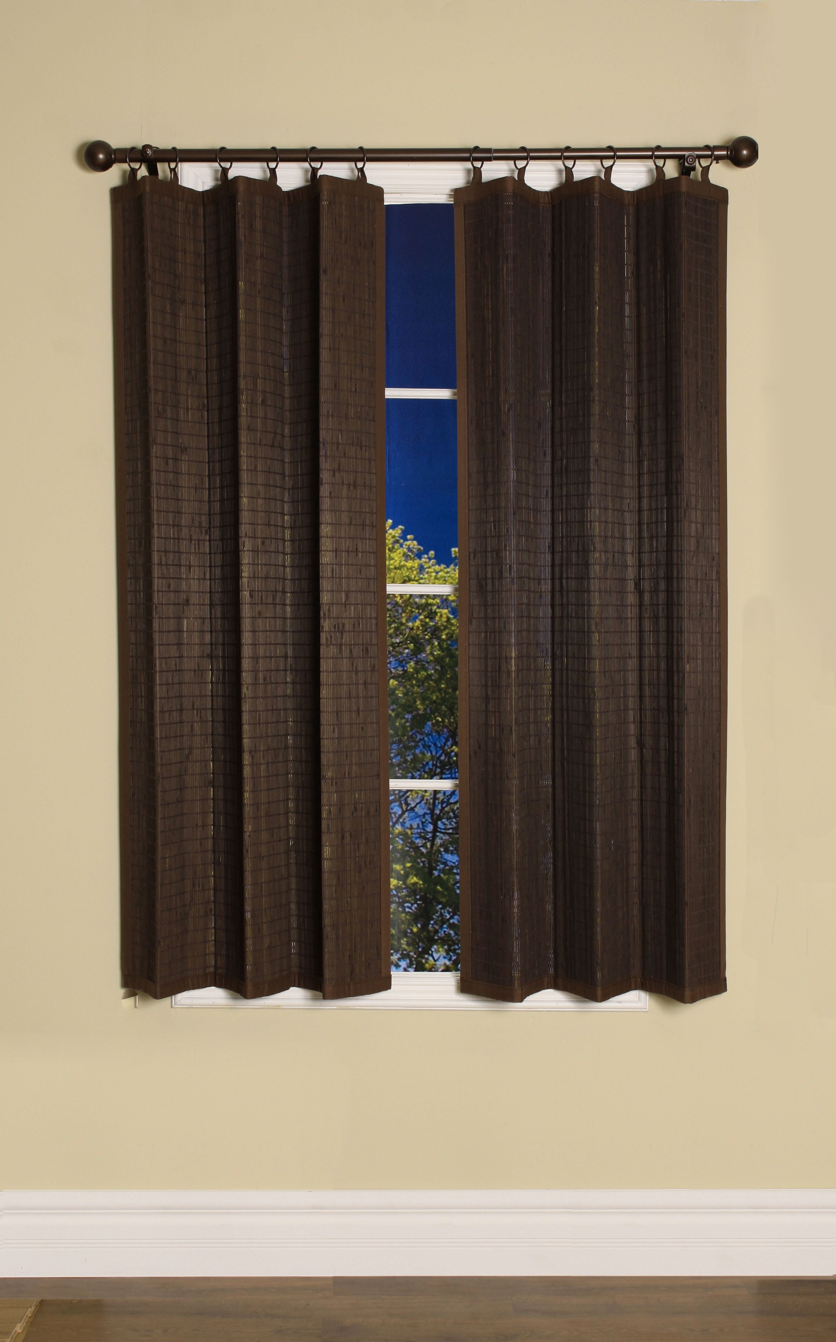 Versailles' Bamboo Wood Curtain Ring Top Panel (40in x 63in) - Walmart ...
