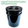 Viagrow 3 in. Reusable Hydroponic Net Pot Bucket Lids, Mesh Lids (5 Pack, 4-Site) - Walmart.com