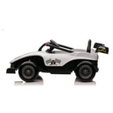 Blazin' Wheels 12V Battery Operated White F1 Ride-On Car with Remote Control, 88 lbs Capacity ...