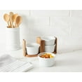 Better Homes & Gardens Acacia Wood Ramekin Caddy Set, Microwave and ...