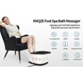 KNQZE Collapsible Foot Spa with Heat, 16 Massage Rollers & Bubble ...