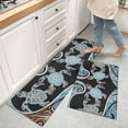 Polynesia Texture 2 Pieces Non-Slip Kitchen Mat Set Vintage Tribe Sea ...
