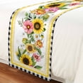 Bed Runner Daisy Sunflowe Bedding Scarves Soft Decorative Bed Flag ...