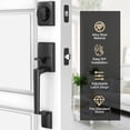 Scifil Front Door Lock Set Matte Black with Reversible Handle and ...