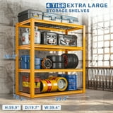 REIBII Large 40" Steel Garage Shelving, Heavy Duty Adjustable Storage ...