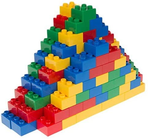 Strictly Briks Big Briks Brick Construction Set - 108 Pieces - Blue ...