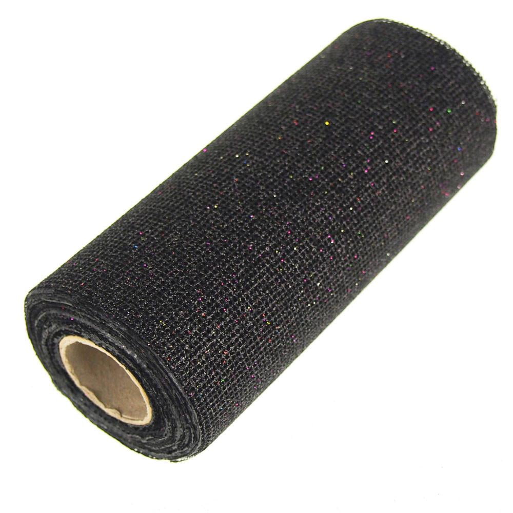 Glitter Mesh Net Roll, 6-Inch, 10 Yards, Black - Walmart.com