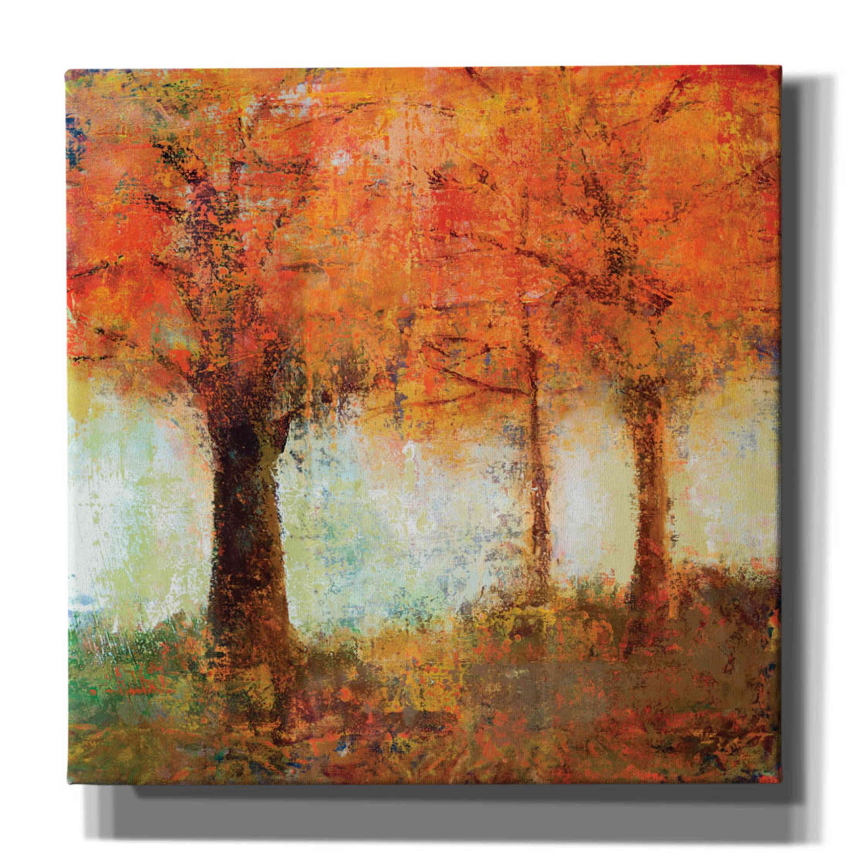 Epic Graffiti 'Fall Trees' by Jadei Graphics, Canvas Wall Art, 12"x12 ...