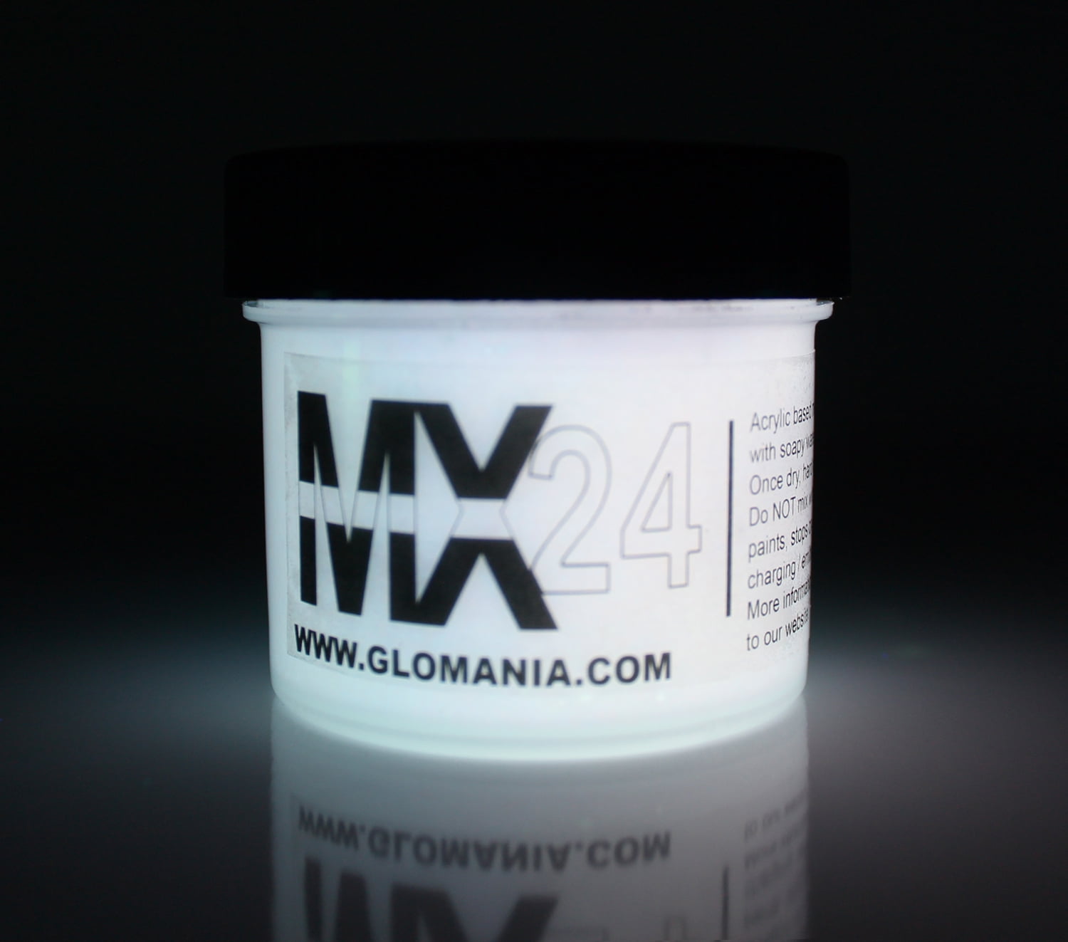 White MX24 Extreme Glow in the Dark Paint Daytime Invisible Neutral 1oz ...