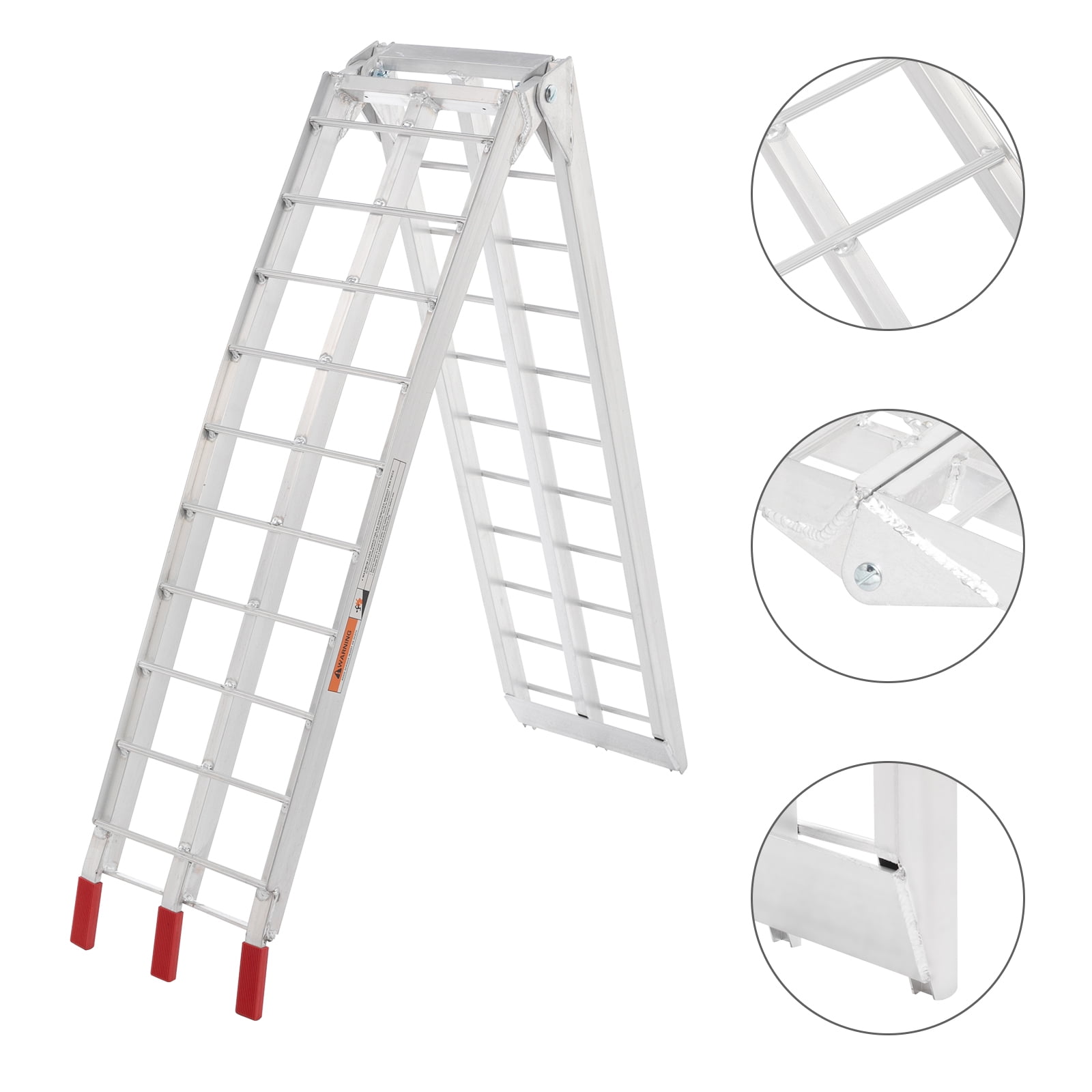 Roadstar Motorcycle Folding Loading Ramp Aluminum 90" Dirt bike Street ...