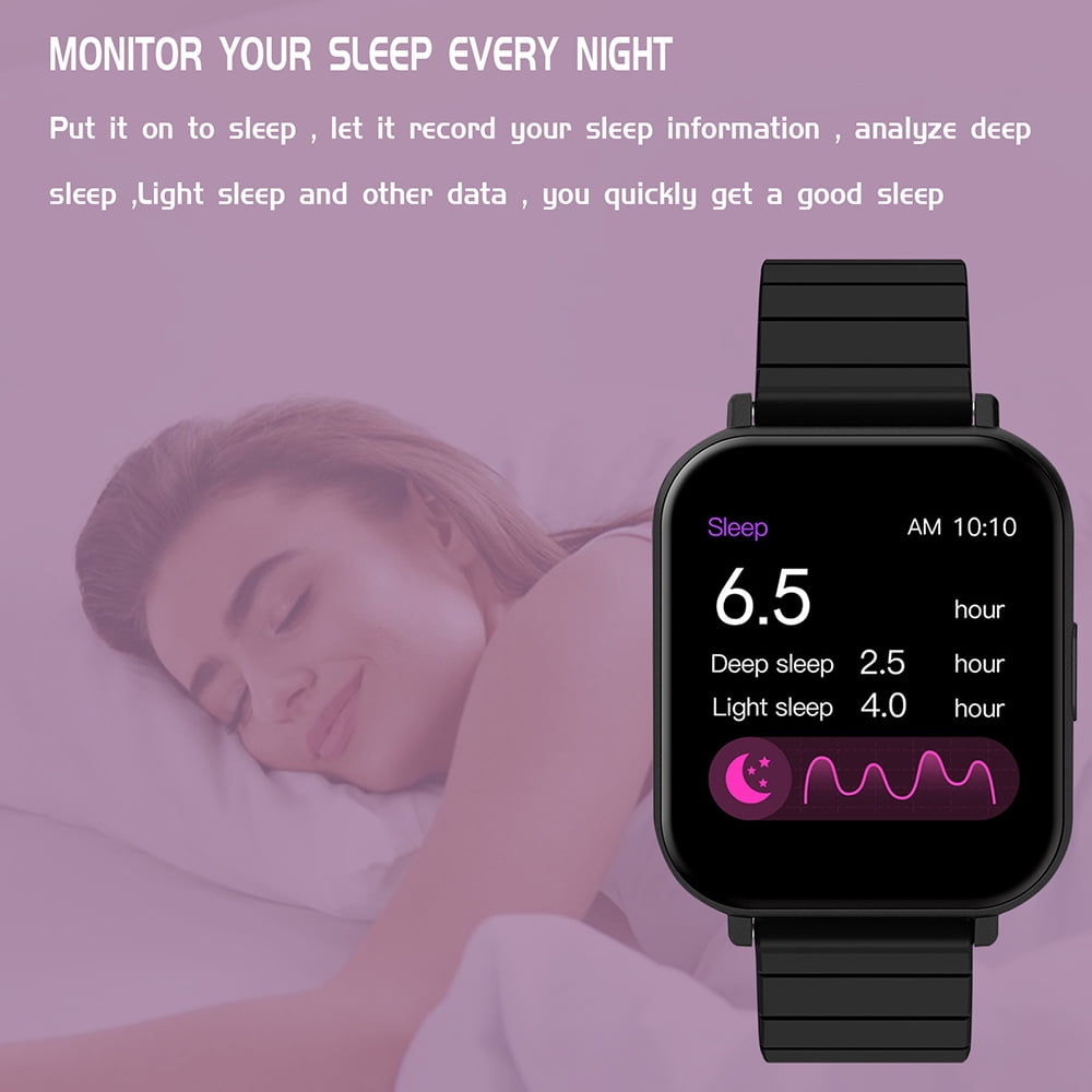 Buy Ruziyoog Smart Watch with Heart Rate Blood Oxygen Sleep Monitor ...