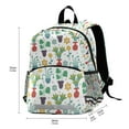 Cute potted plant pattern Backpack Travel Laptop Casual College Daypack ...