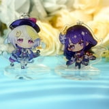 ZILEFSILK 2PCS Cute Anime Game Genshin Impact Acrylic Figure Qiqi ...