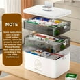 Waterproof Multi-Layer Medicine Storage Box - Portable Family Emergency ...