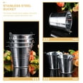 WSTEER 6pcs Small Metal Pails Mini Buckets with Handles Mini Round ...