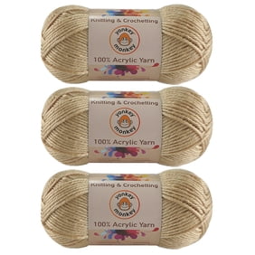 Lion Brand Yarn Color Theory Ivory Medium Acrylic Off-White Yarn 3 Pack ...