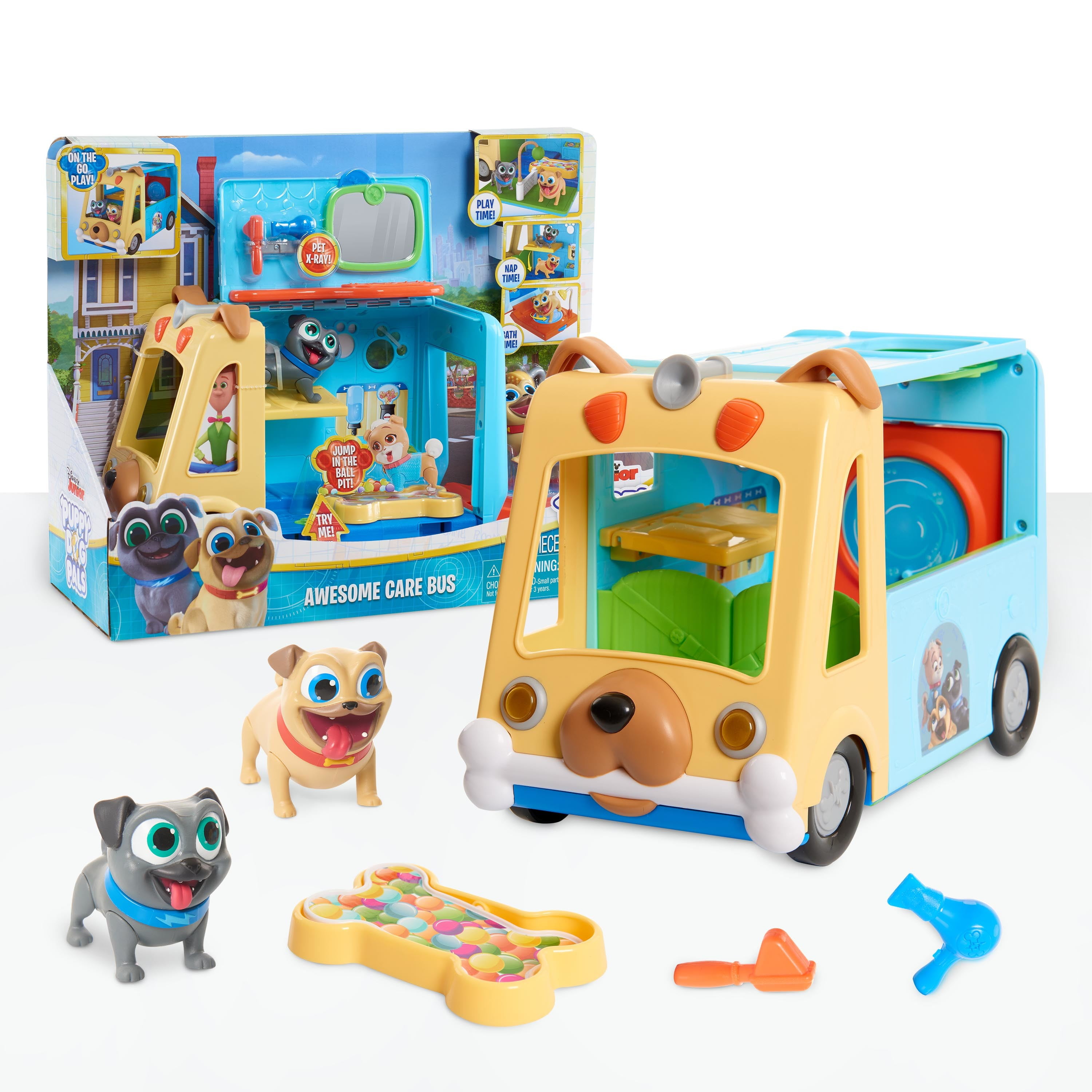 Puppy Dog Pals AWESOME Care Bus, Officially Licensed Kids Toys for Ages ...