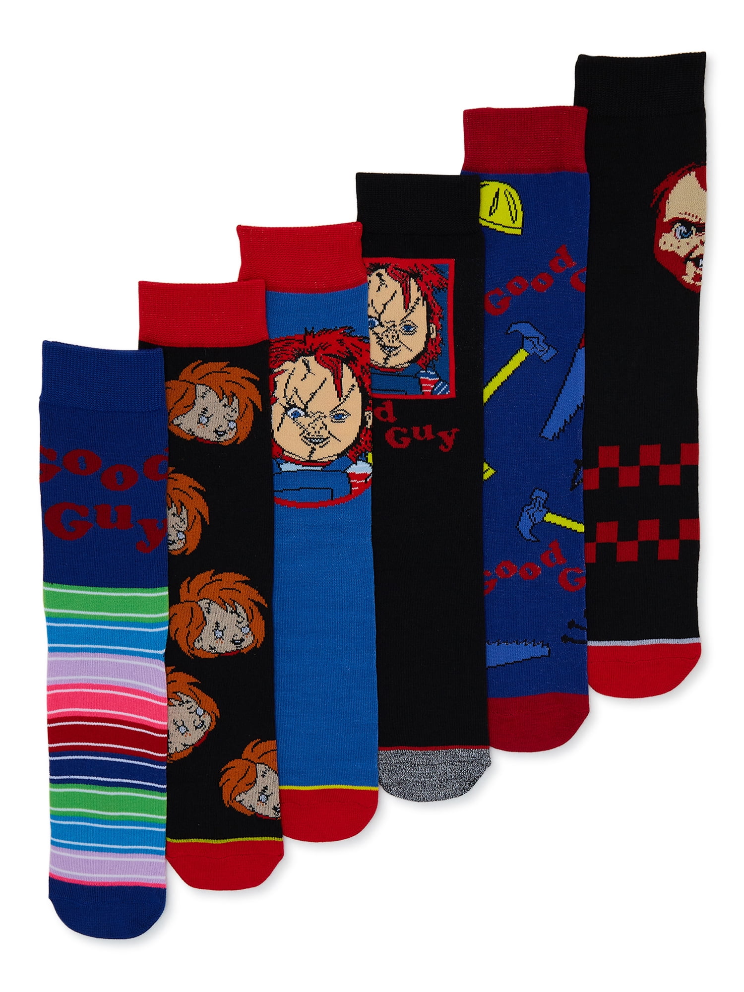 Chucky Men's Socks, 6-Pack - Walmart.com
