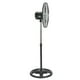 Vie Air 18" High Velocity Stand 3-Speed Fan, Model VA-18PB, Black ...