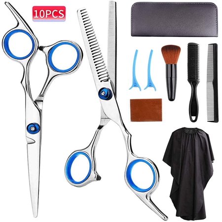 EAYY Hair Cutting Scissors Kit - Stainless Steel Hairdressing Shears ...