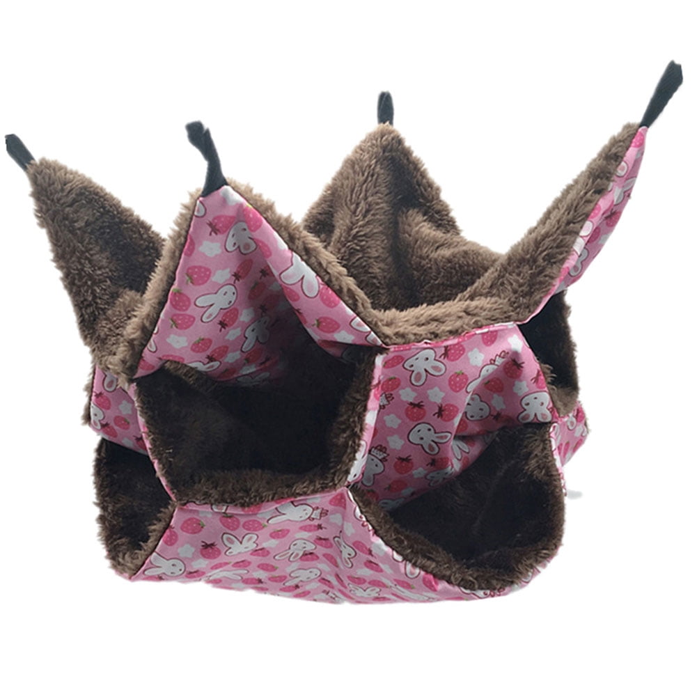 Cotton Pet Hammock Bed For Rodent Hammock House 3-Layer Warm Hamster ...