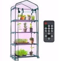 Dasen Greenhouse with Grow Light, 4 Tier, 27.2