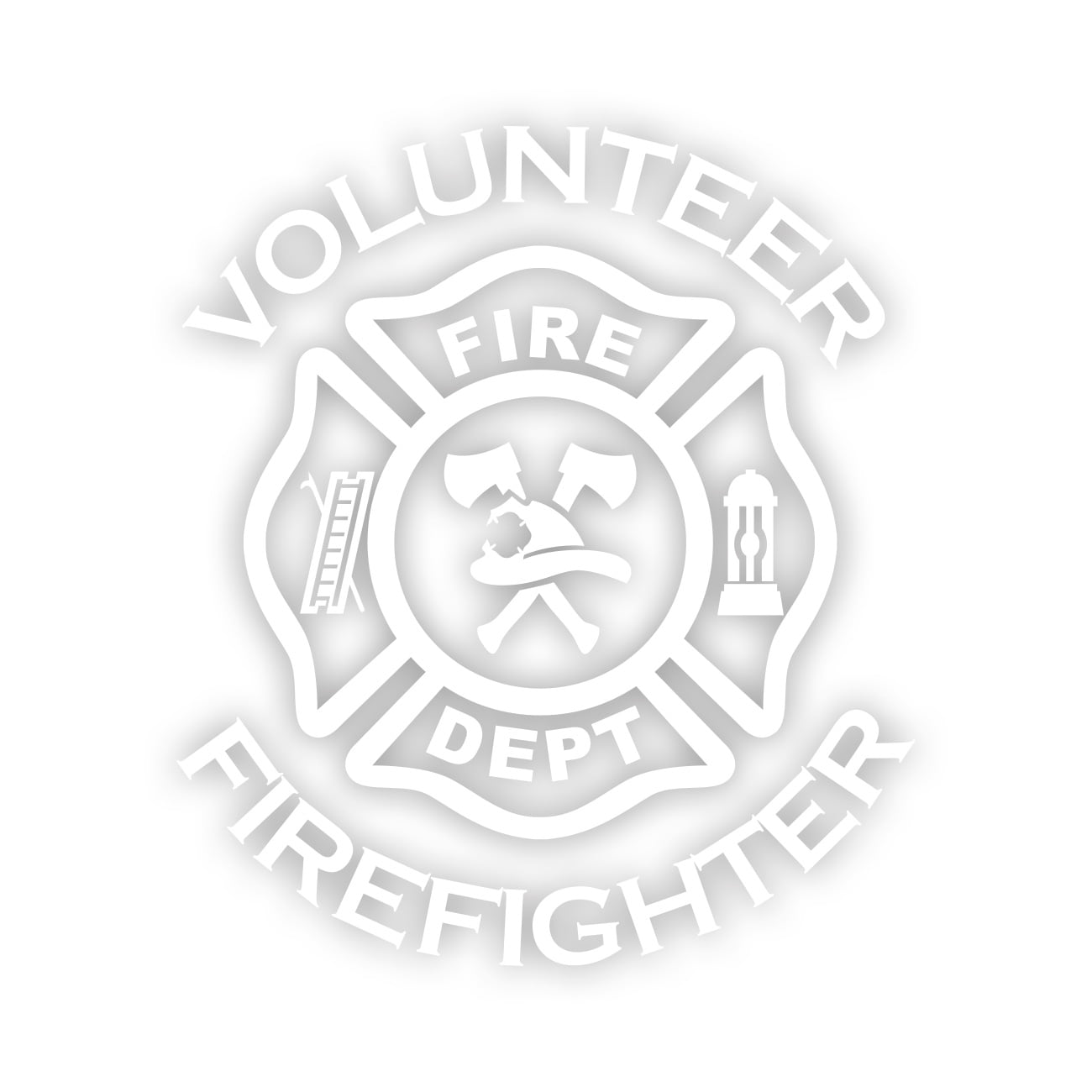 Volunteer Fightfighter Sticker Decal Die Cut - Self Adhesive Vinyl ...