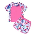Byoo Toddler Girl UPF 50 Two Piece Rash Guard Swimwear Butterfly Print ...