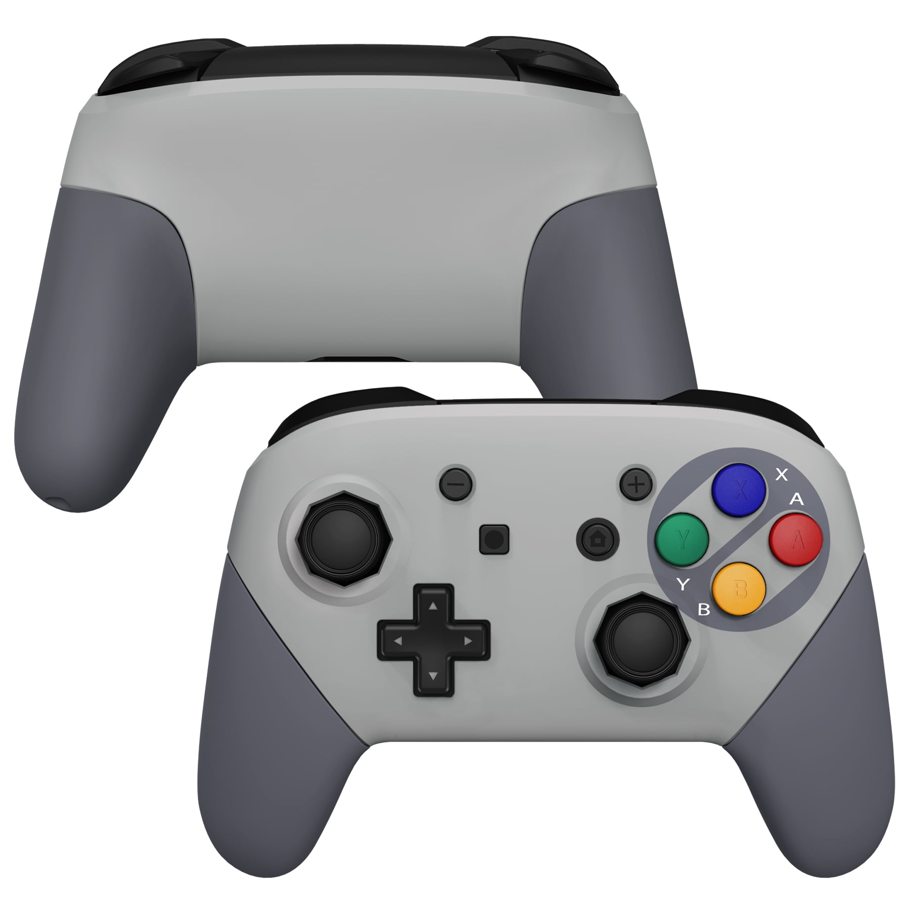 eXtremeRate SFC SNES Classic EU Style Faceplate Backplate Handles Cover ...