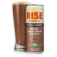 RISE Brewing Co Oat Milk Mocha Nitro Cold Brew Coffee, 7 oz, 80mg ...