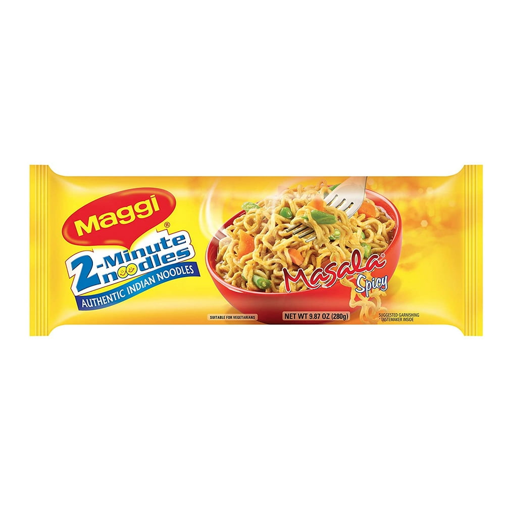 Maggi Masala 2-Minute Noodles India Snack - (280gm) - Walmart.com ...