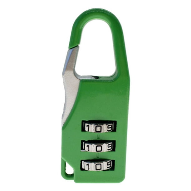 3 Dial Digit Number Code Password Combination Padlock Travel Lock ...