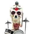 Free Shipping! Day Of The Dead Tattoo Skeleton Rock Drummer Bobblehead ...