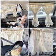 Cotton Vehicle Window Drape Auto Window Screen Embroidery Flower Car ...