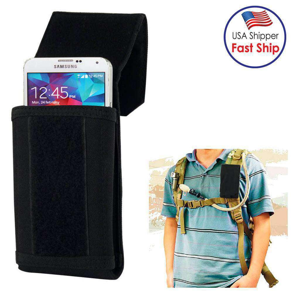 Stylish Outdoor Water Resistant Fabric Cell Phone Case - Black ...