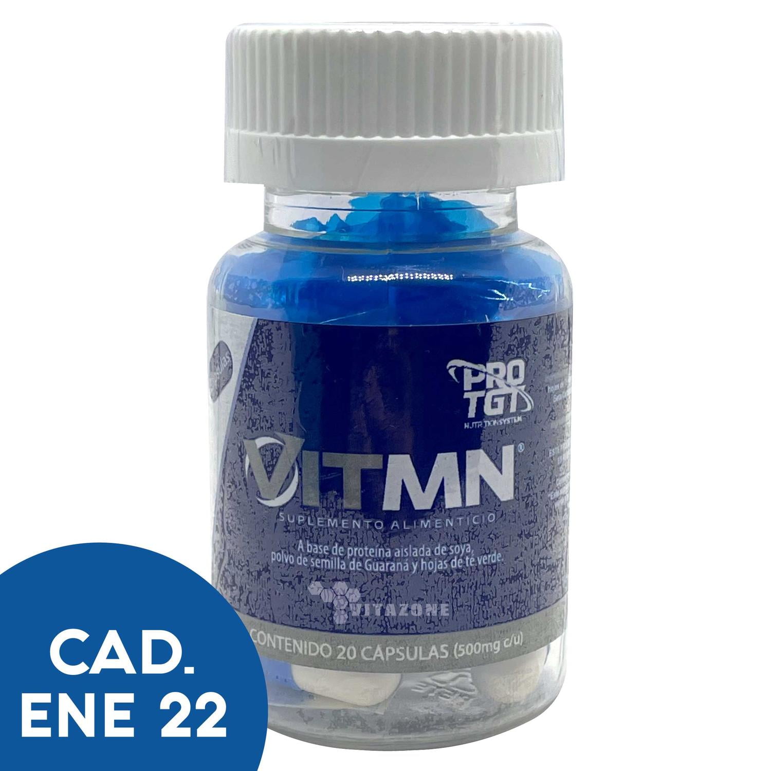 VITMEN (energizante) 20 cápsulas de 500 mg PROTGT. PROTGT ...