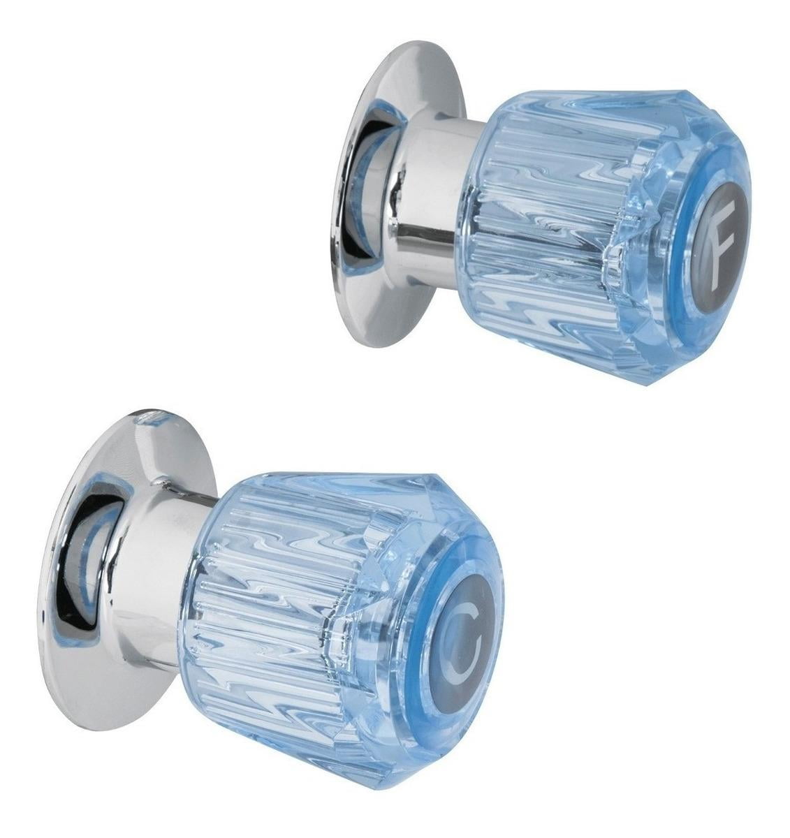 Juego De 2 Manerales De Acrilico Foset Regadera Azul MR-200Z | Walmart ...