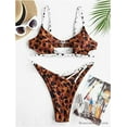 Women's Sexy Cutout Bikini Thong Bikini Set String Two Piece Swimsuit ...