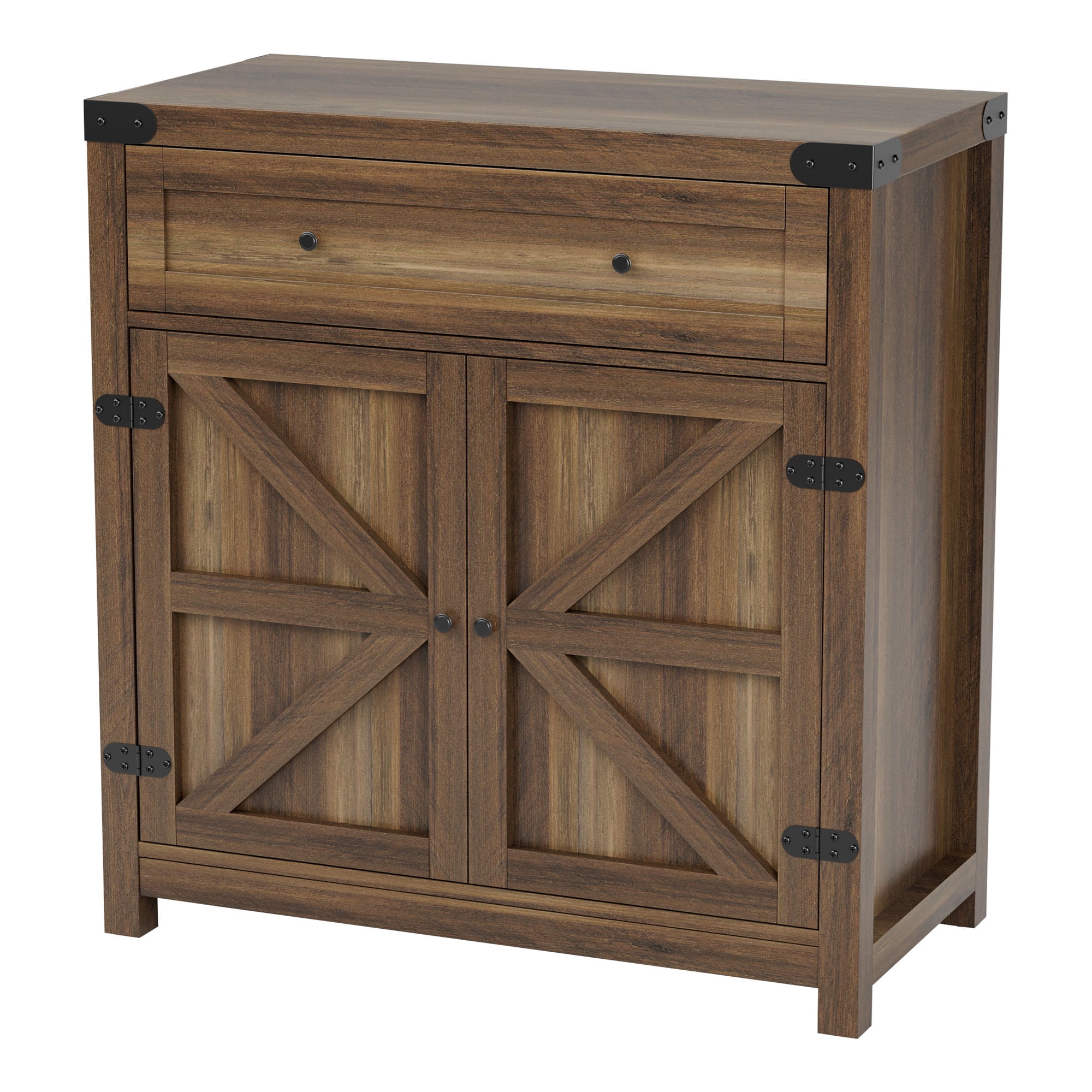 Furmax Modern Farmhouse Storage Cabinet, Wood Kitchen Buffet Sideboard ...