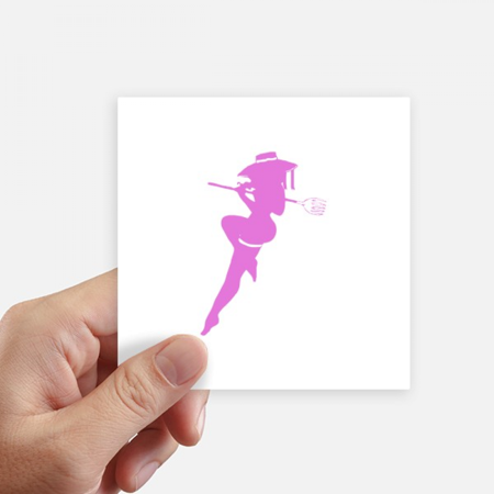 Plump Long Leg Girl Sticker Square Waterproof Stickers Wallpaper Car ...