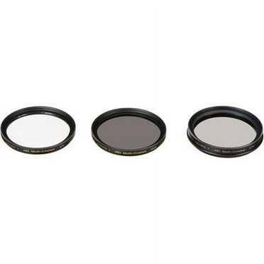 Professional 3-Pcs Hi Def UV Polarizer & FLD Filter Kit for Canon EOS ...