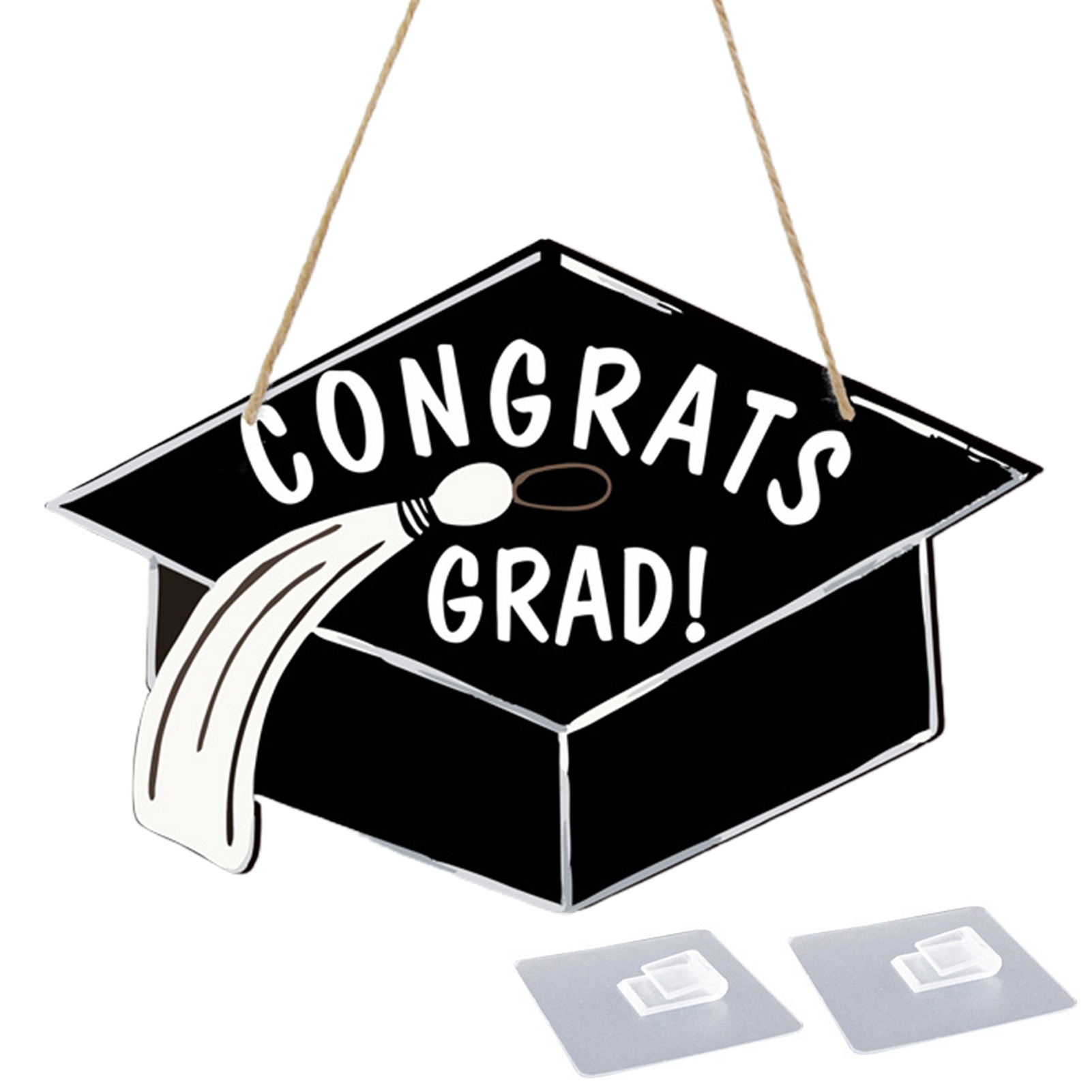 Skindy 1-Set Graduation Pendant with Hemp Rope - Letter Print Trencher ...