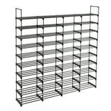 Ktaxon 10 Tiers Shoe Rack Shoe Shelf 80 Pairs Shoe Storage Organizer ...