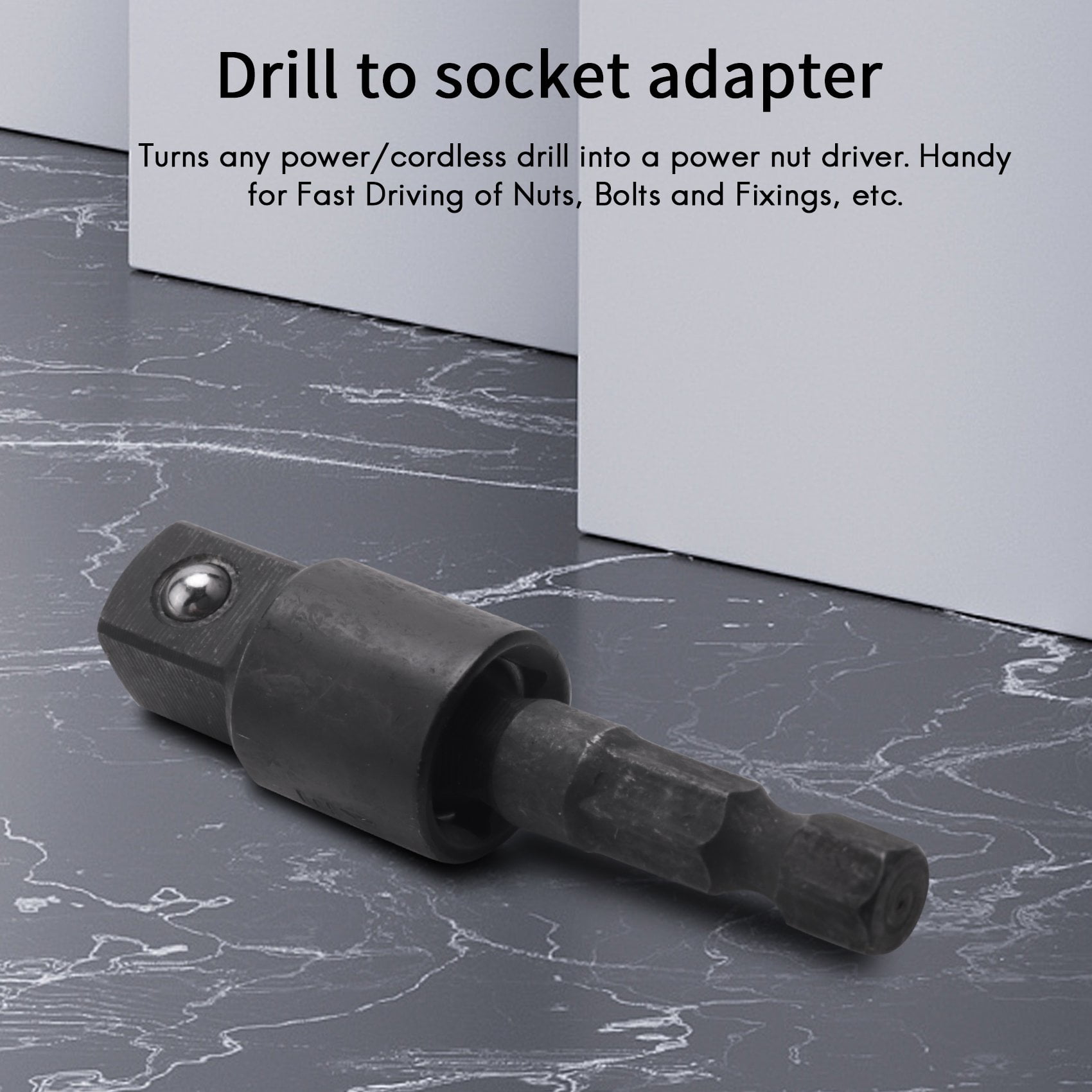 Buy 3PC Wobble Socket Adapters Universal Joint Swivel Socket Set, 1/4 ...