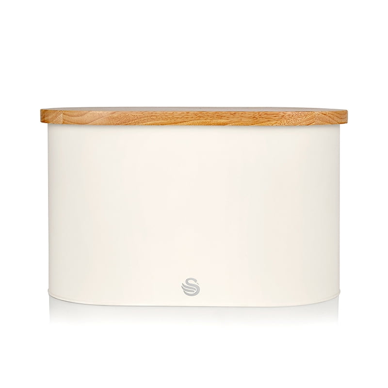 Click here for Swan Nordic Bread Bin With Cutting Board - White 1... prices